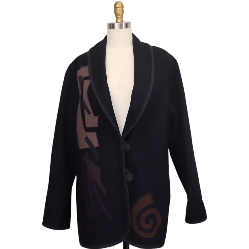 Vintage Beppa Art To Wear Pure Wool Coat - Gem